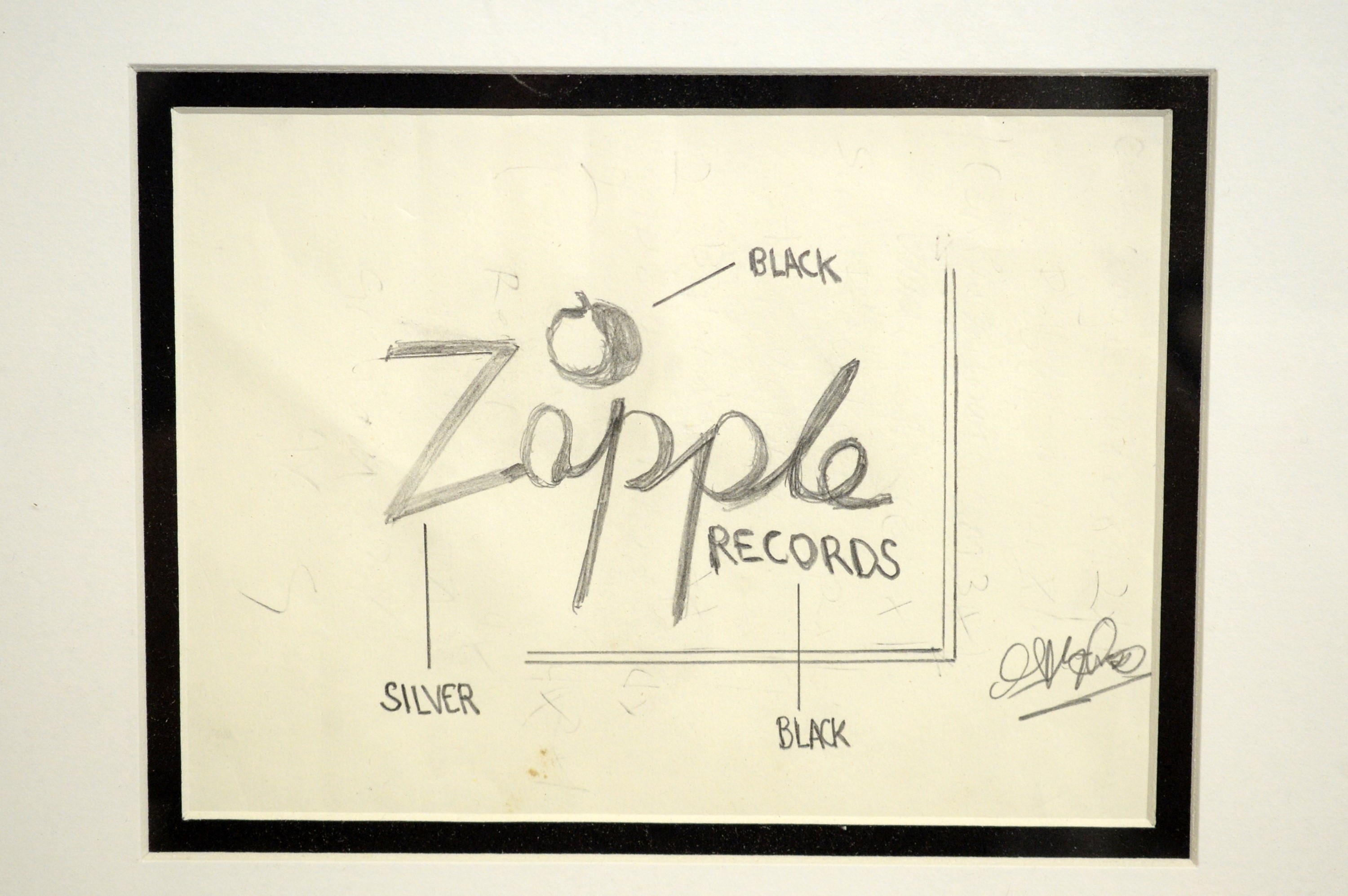 Gene Mahon | The first draft of the logo for The Beatles Apple Records ...