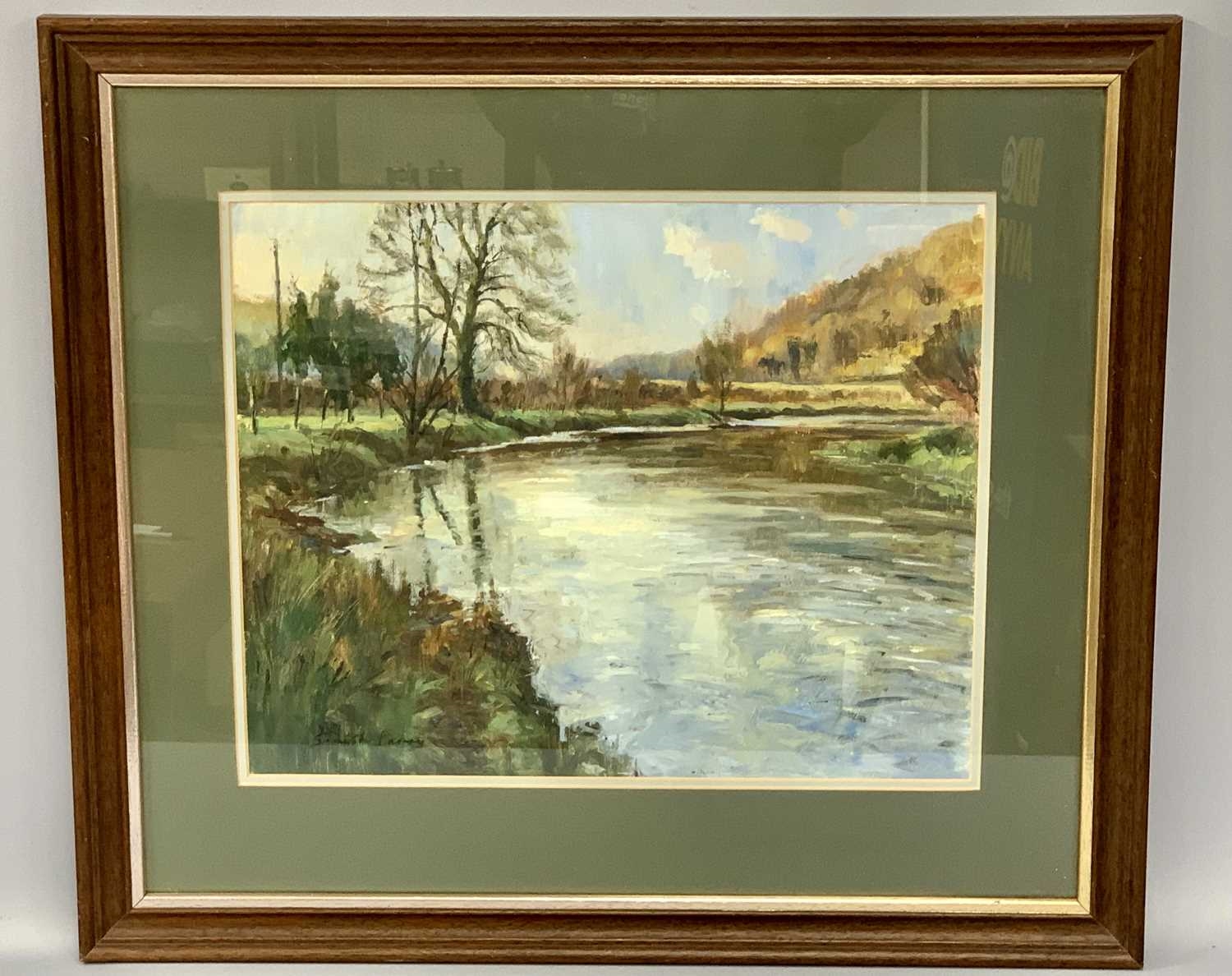 Gareth Parry | View of river with trees to side | MutualArt