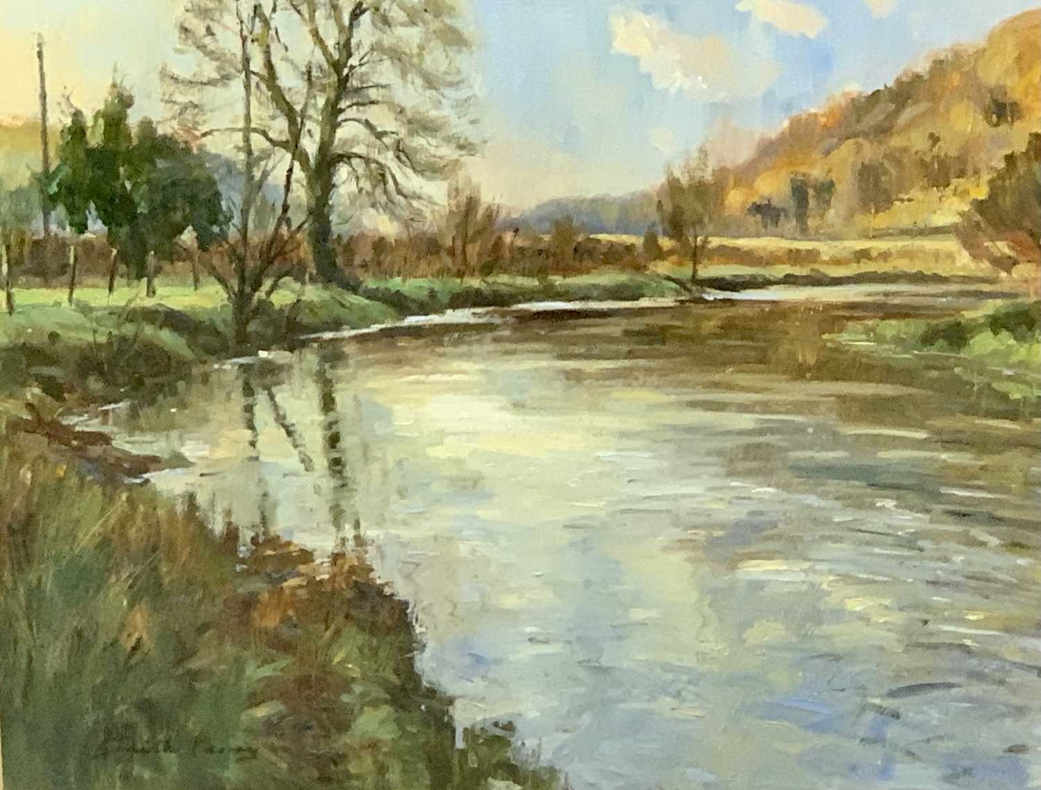 Gareth Parry | View of river with trees to side | MutualArt