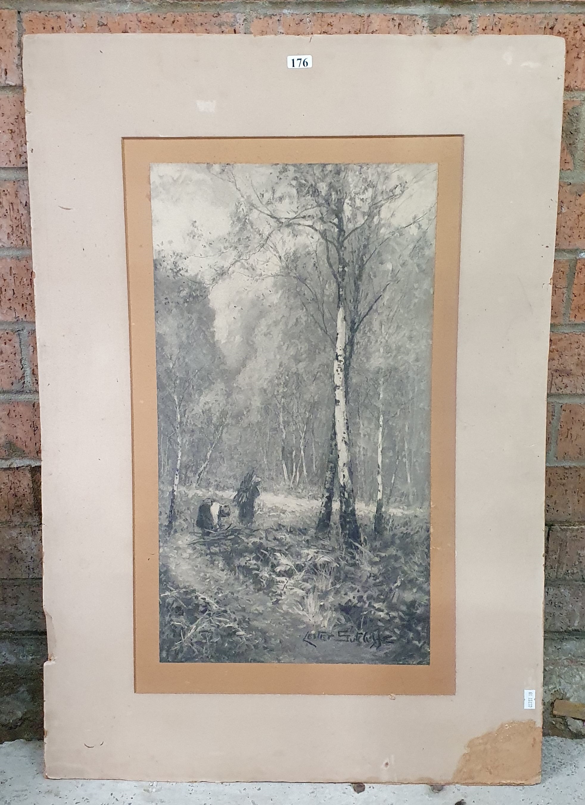 Lester Sutcliffe | Untitled (Figures in the Birch Tree Forest) | MutualArt