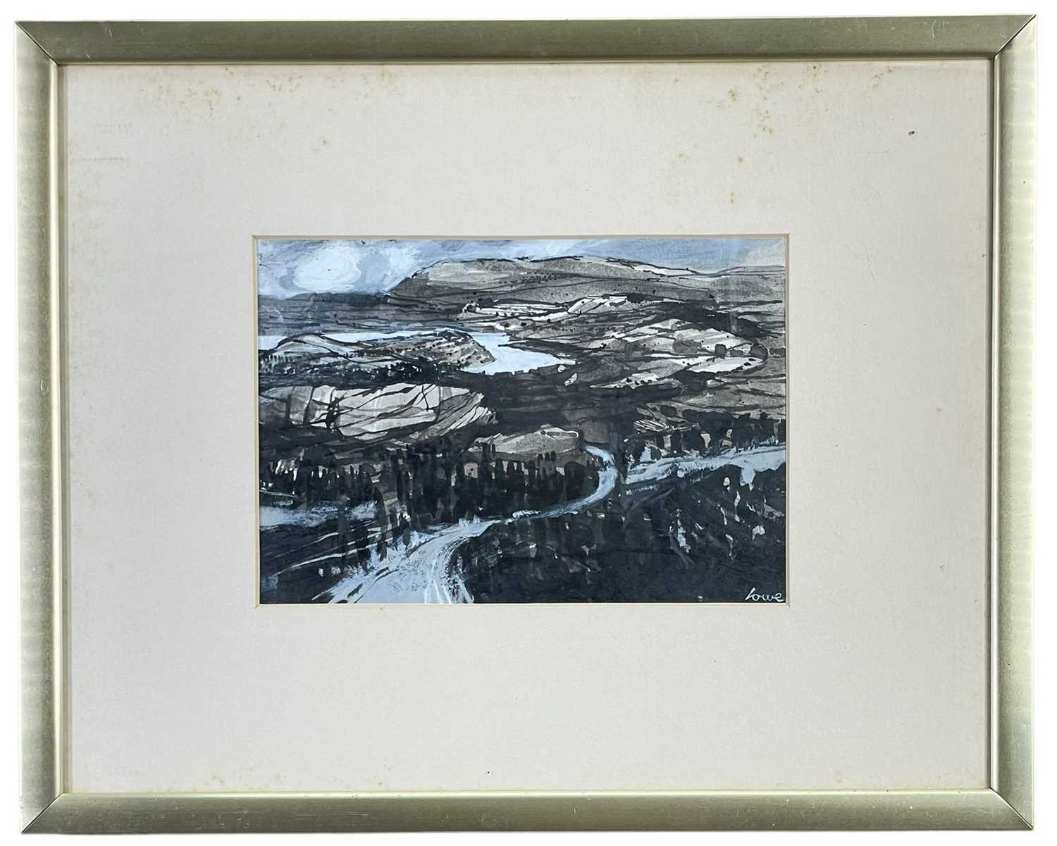 Ronald Lowe | landscape with mountains and trees | MutualArt