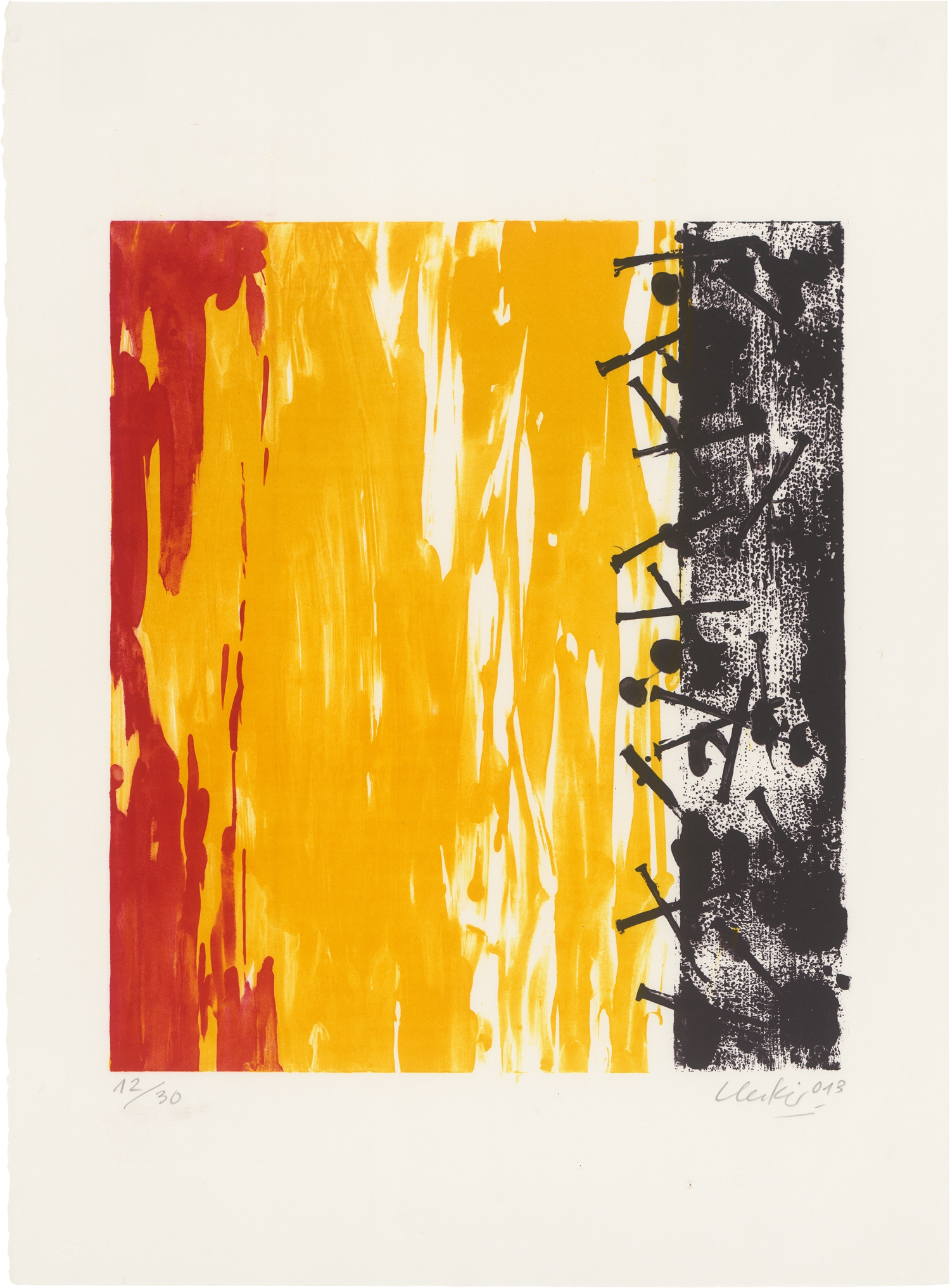 Günther Uecker | 2 Works: Untitled, 1997; From Sarajevo, 2005 | MutualArt