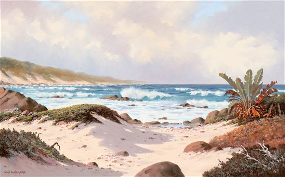 Brian Blakemore | BEACHSCAPE WITH BANANA PALM | MutualArt