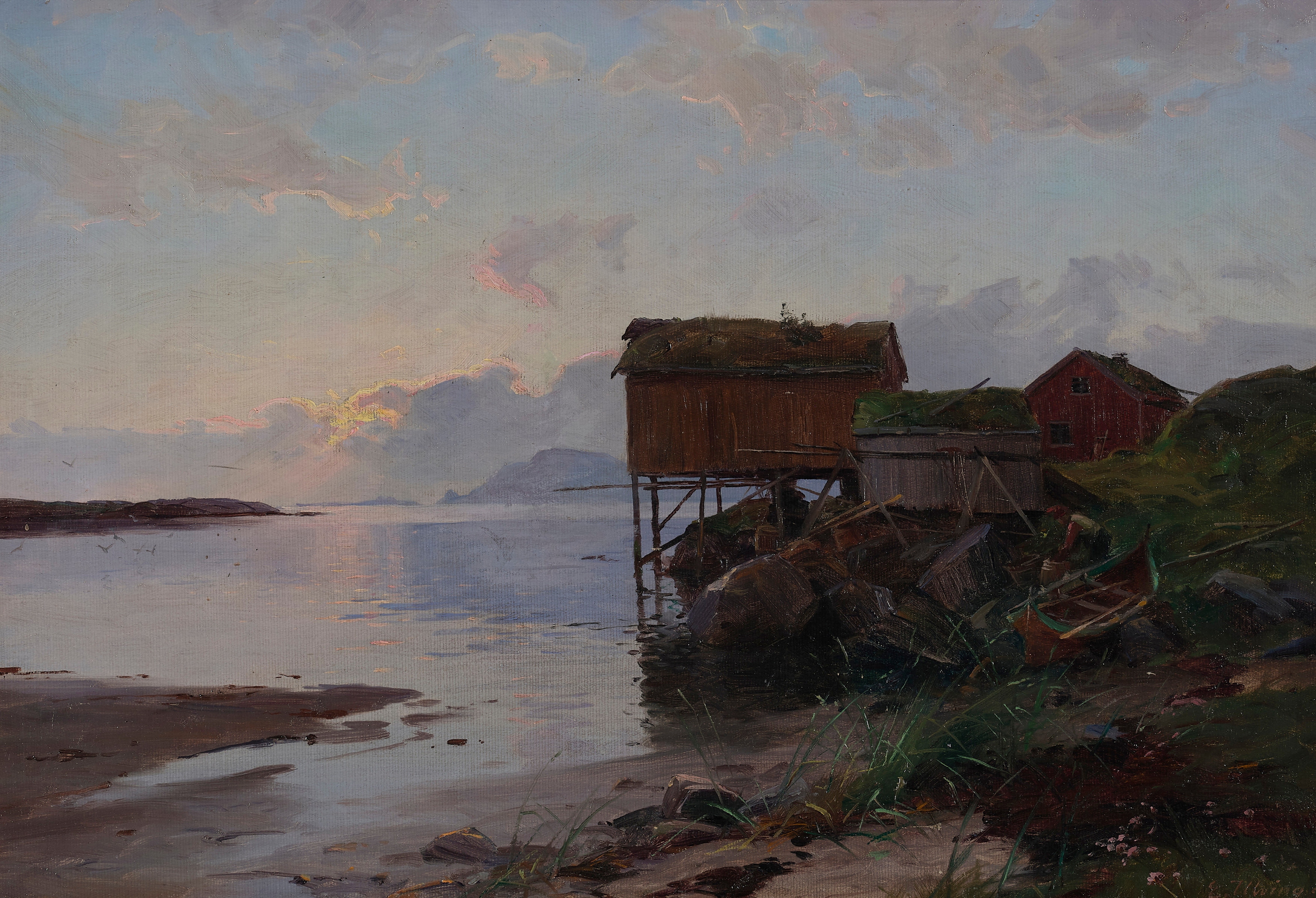 Even Ulving | Fiskerhjem fra nord | MutualArt