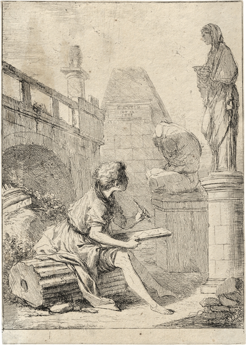 Charles-Francois Hutin | Der Zeichner (1768) | MutualArt