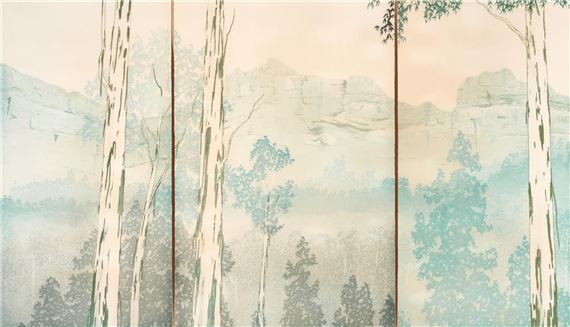 Peter Hickey | Megalong Valley (Triptych) (1999) | MutualArt