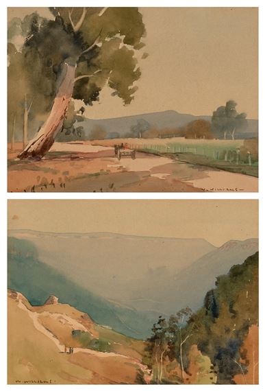 Rubery Bennett | Country Road & Mountain Pass | MutualArt