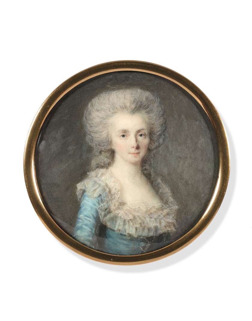 Antoine Vestier | Femme à la robe bleue | MutualArt