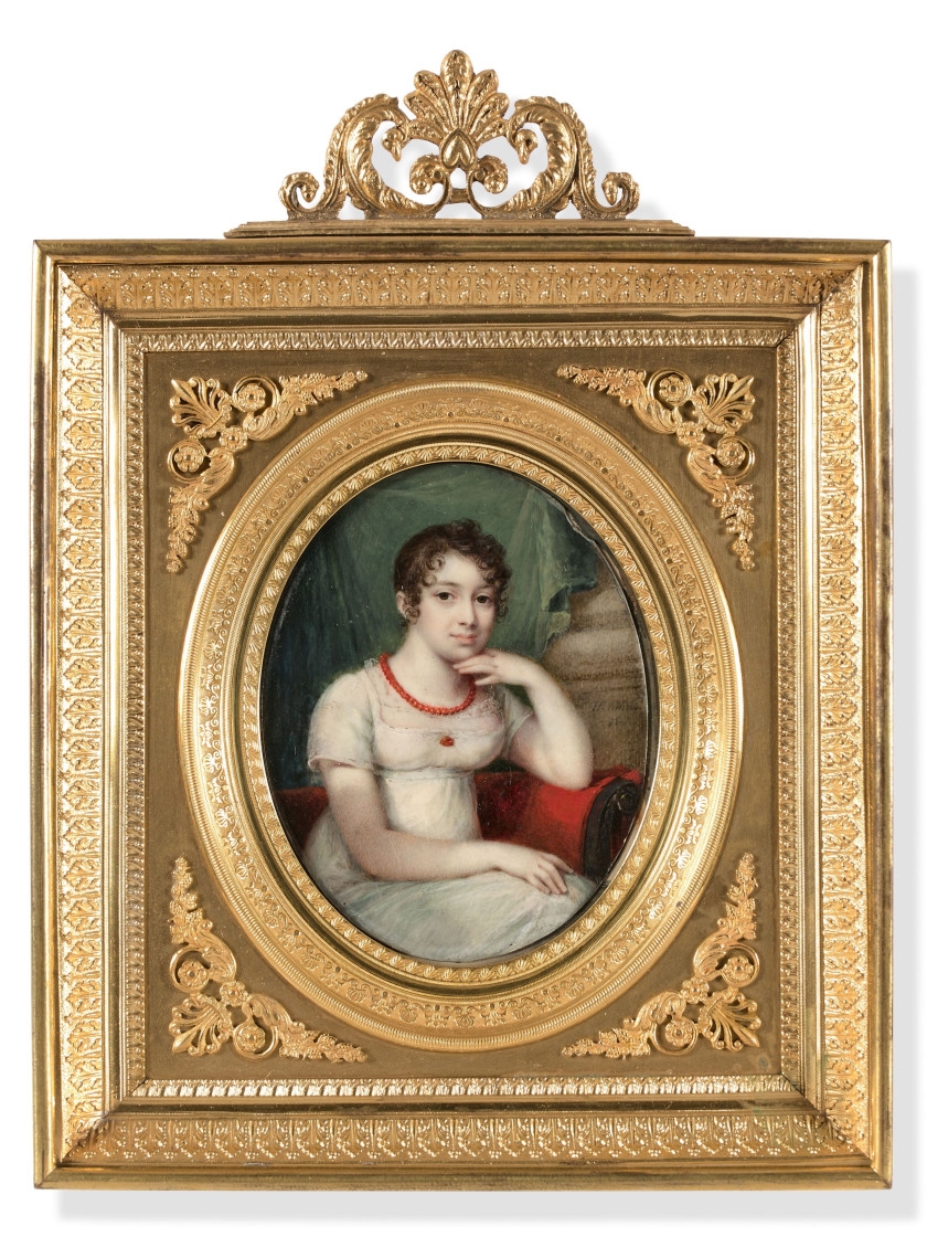 Jean-François-Marie‏ Hüet-Villiers | Jeune femme à la robe blanche et ...