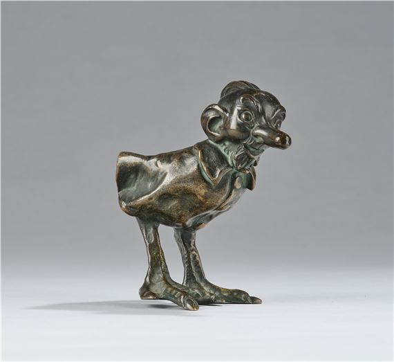 Richard Teschner | A grotesque figurine (1910 - 1920) | MutualArt