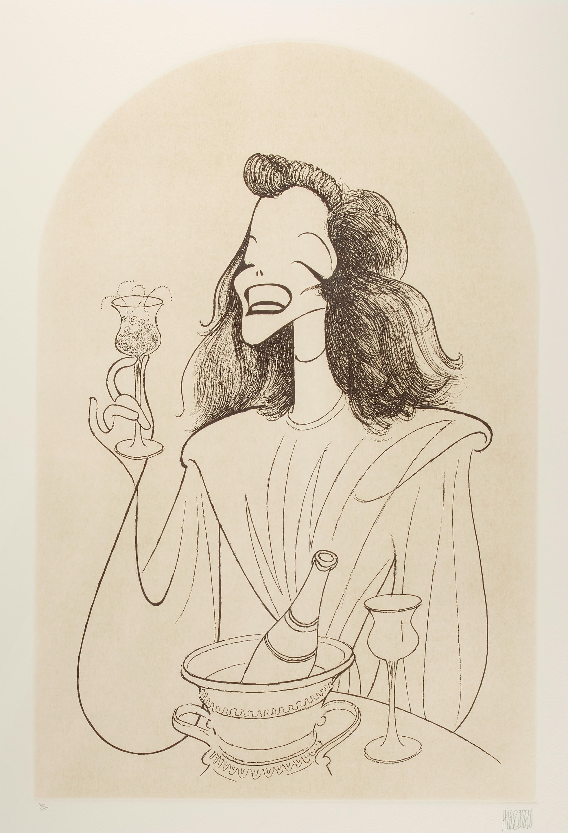 Al Hirschfeld | Al Hirschfeld Signed Limited Edition Print of Katharine ...