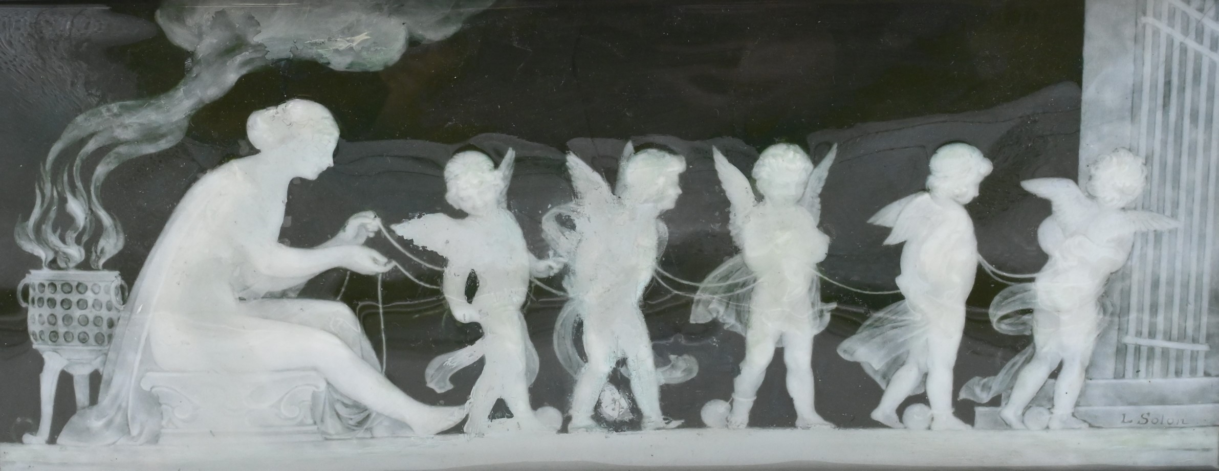 Marc-Louis-Emanuel Solon | Mythological scene with five putti (Circa ...