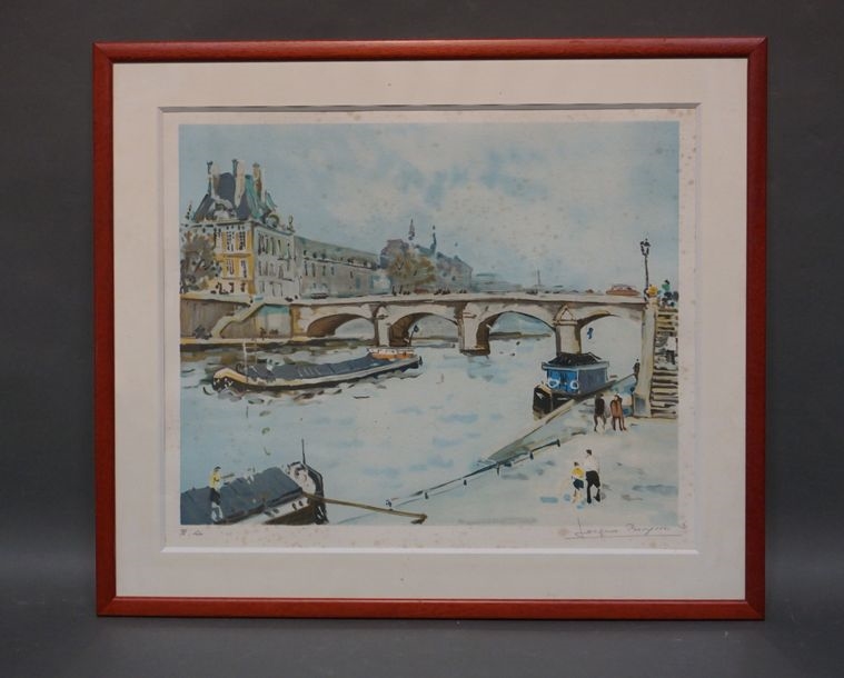 Jacques Bouyssou | The Royal Bridge at the Louvre | MutualArt