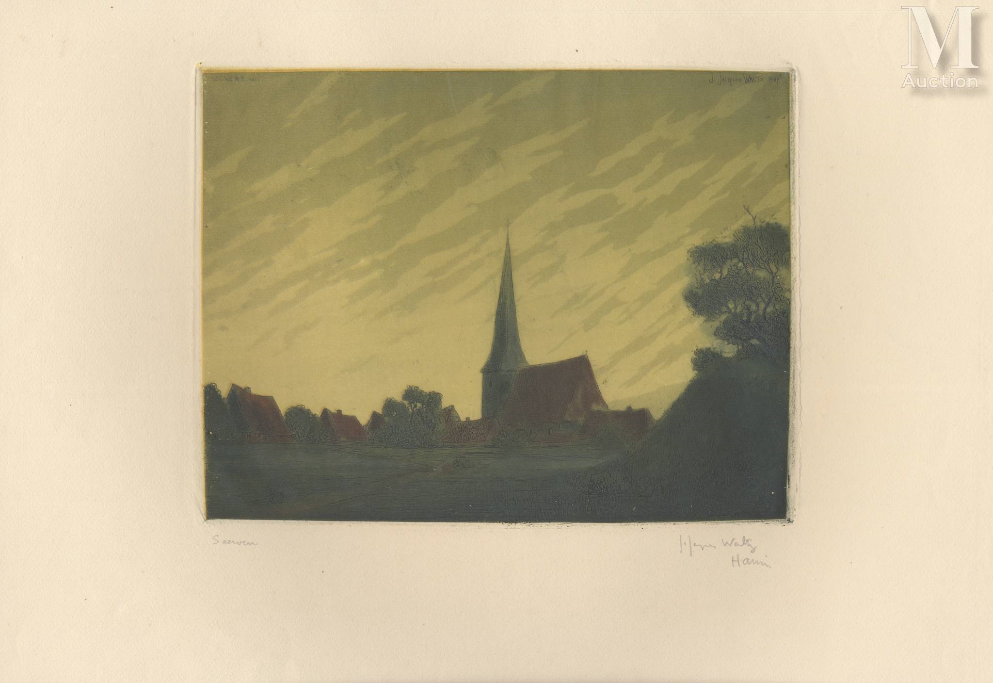 Jean Jacques Waltz | Vue du clocher de Sewen | MutualArt