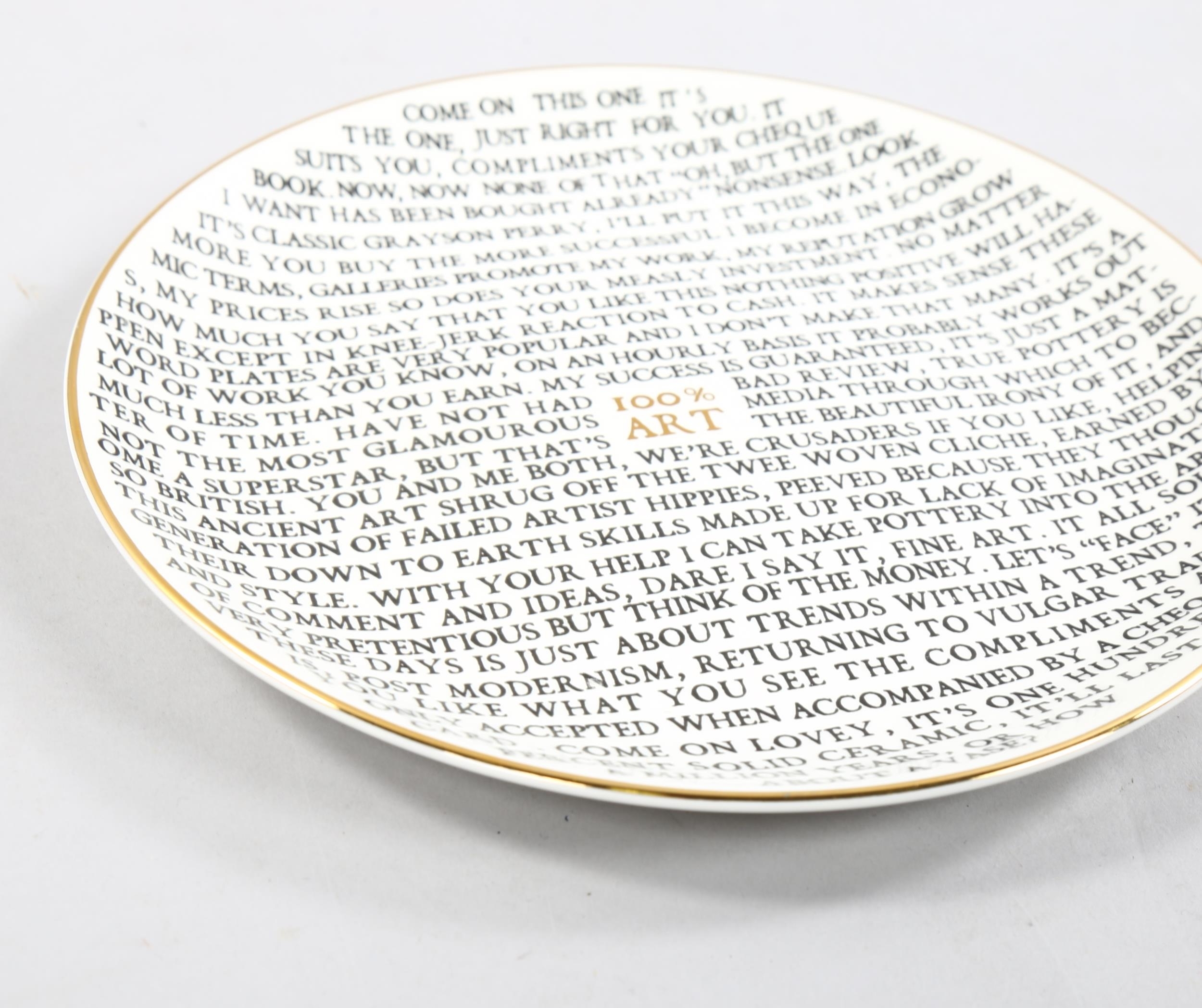 Grayson Perry | ceramic plate produced for the Holburne Museum | MutualArt