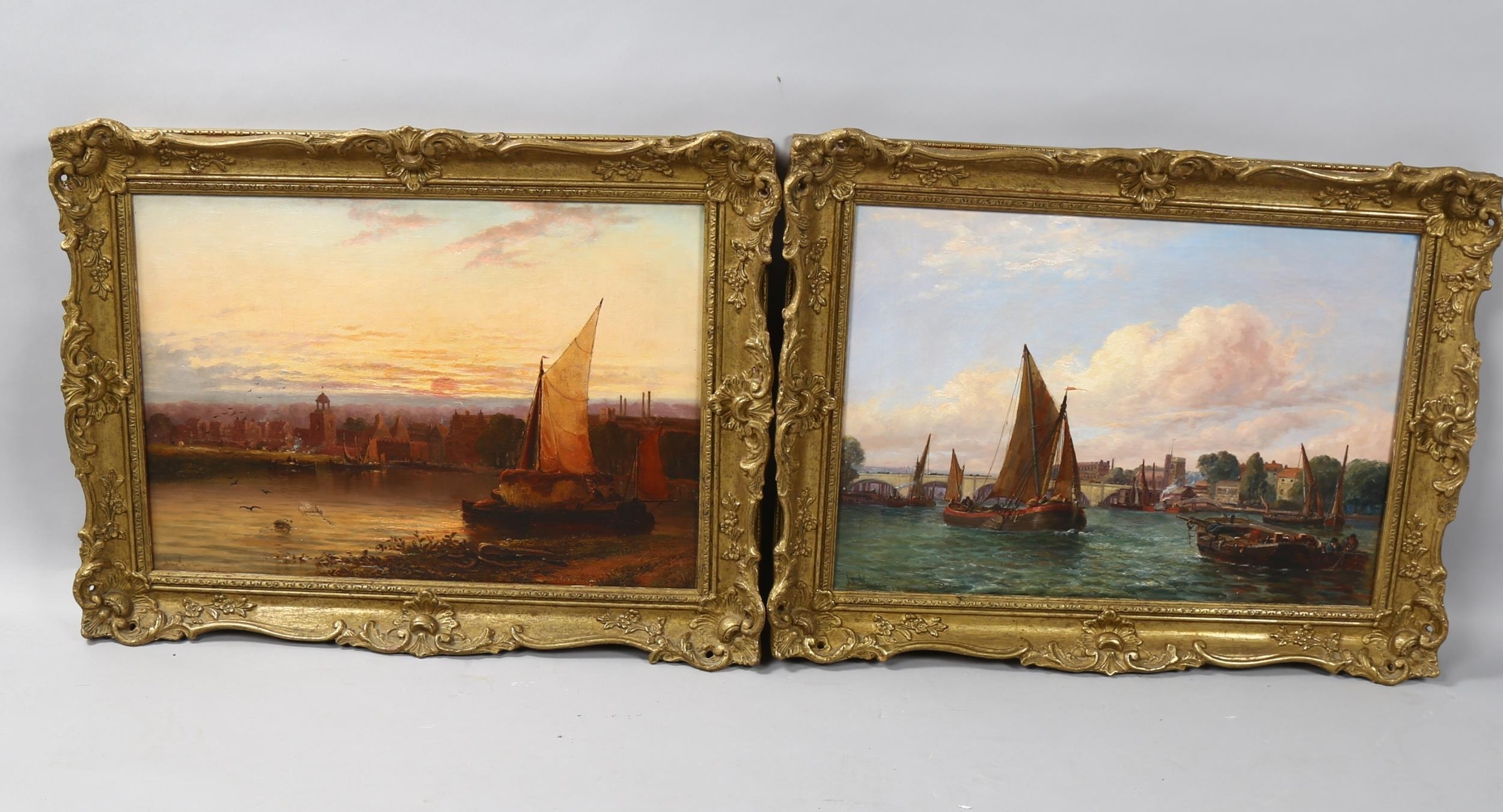 Arthur Gordon | pair of views on the Thames near Kew Bridge (1884 ...