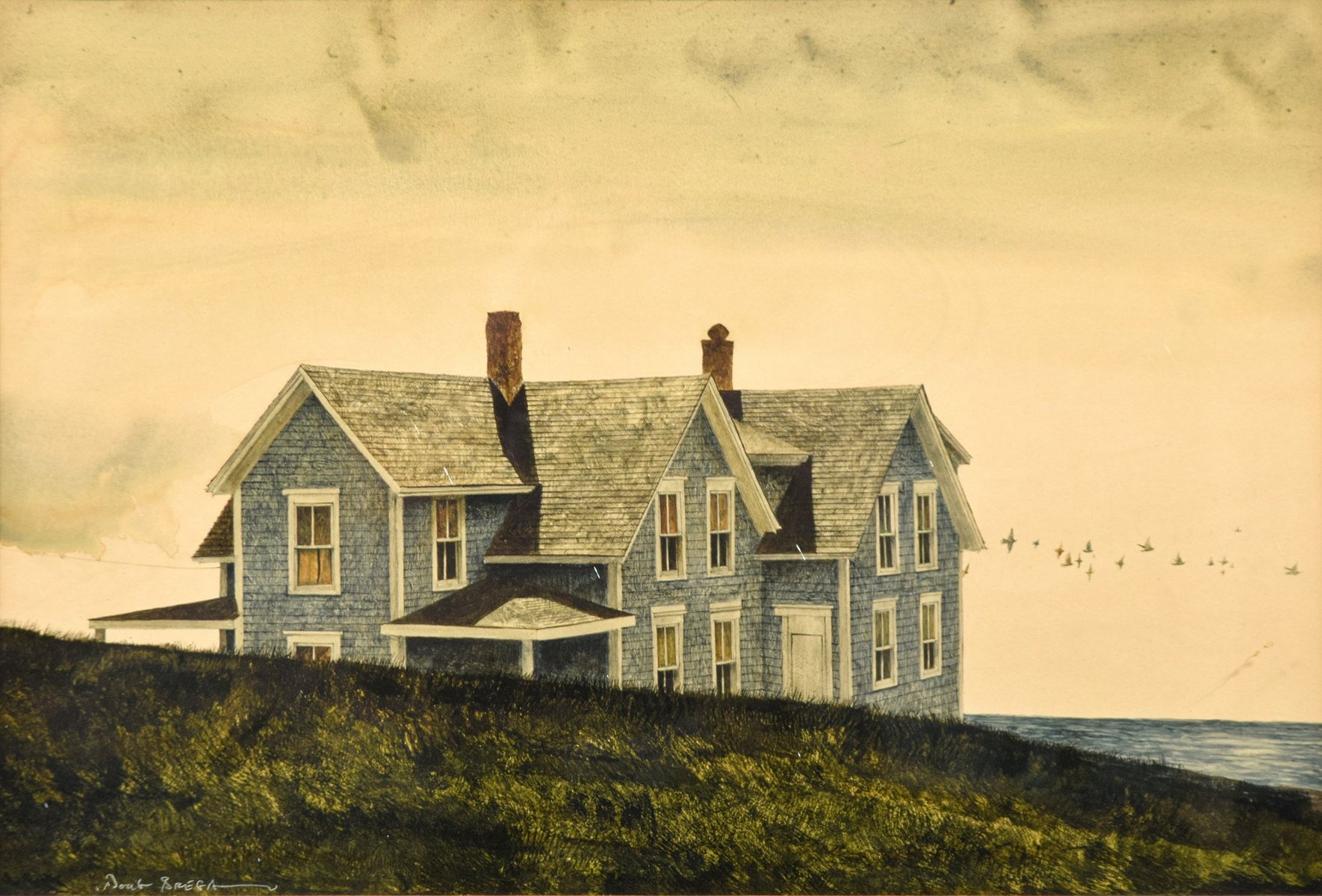 Doug Brega | Last House on Gay Head (Martha's Vineyard) (1997) | MutualArt