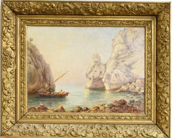 John Berry | Fishermen in a cove | MutualArt