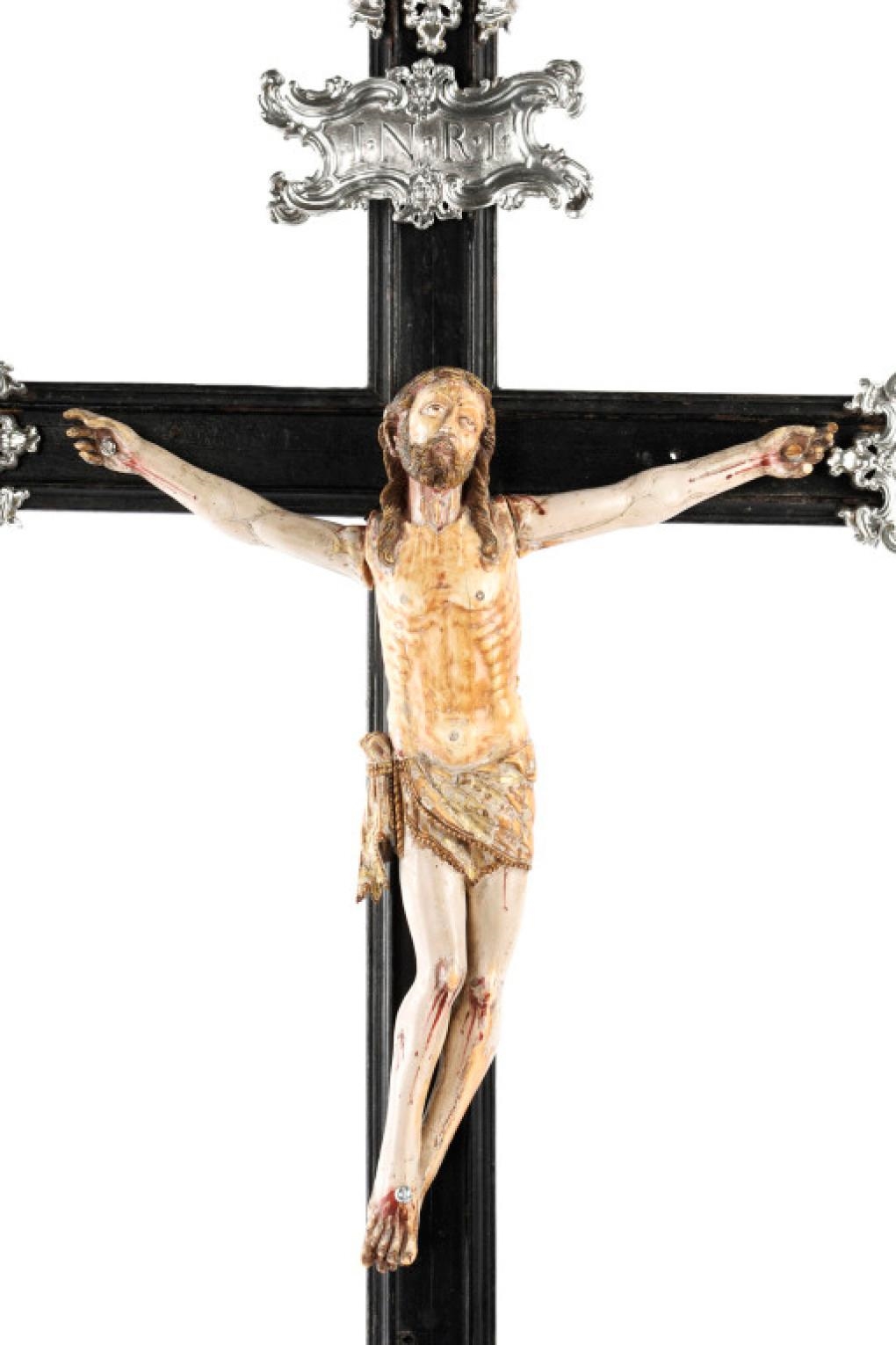 Indo-Portuguese School, 17th century | Crucified Jesus Christ | MutualArt