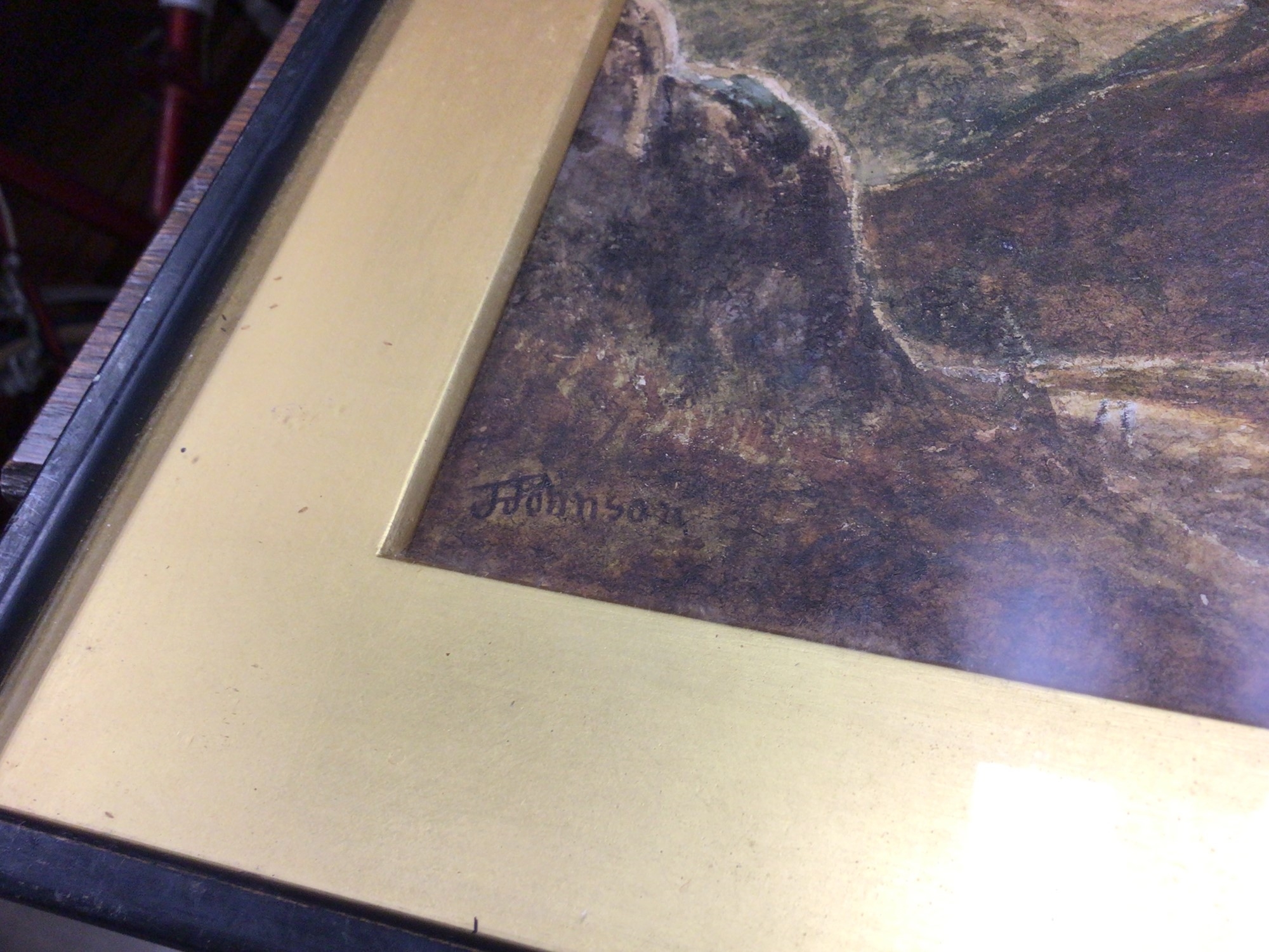 J. Johnson | Ruins on a hill | MutualArt