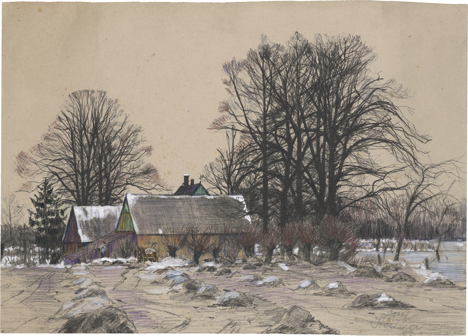 Josef Stoitzner | Winterlandschaft im Pinzgau | MutualArt