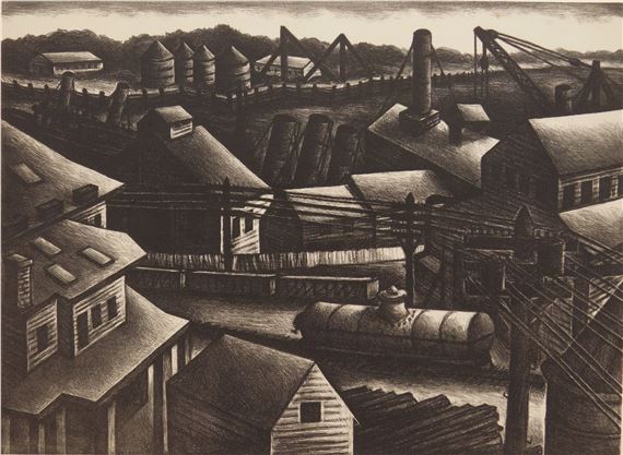 Paul Raphael Meltsner | Industrial Center (Circa 1935) | MutualArt