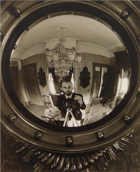 Ansel Adams | Self-Portrait in Victorian Mirror | MutualArt