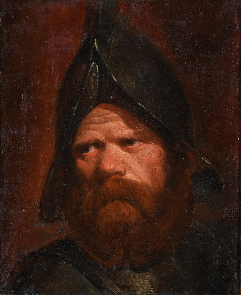 Rembrandt van Rijn | PORTRAIT OF A SOLDIER WEARING A HELMET | MutualArt
