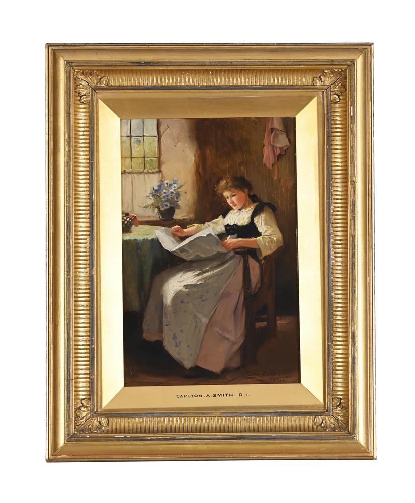 Carleton Alfred Smith | READING THE NEWS (1894) | MutualArt