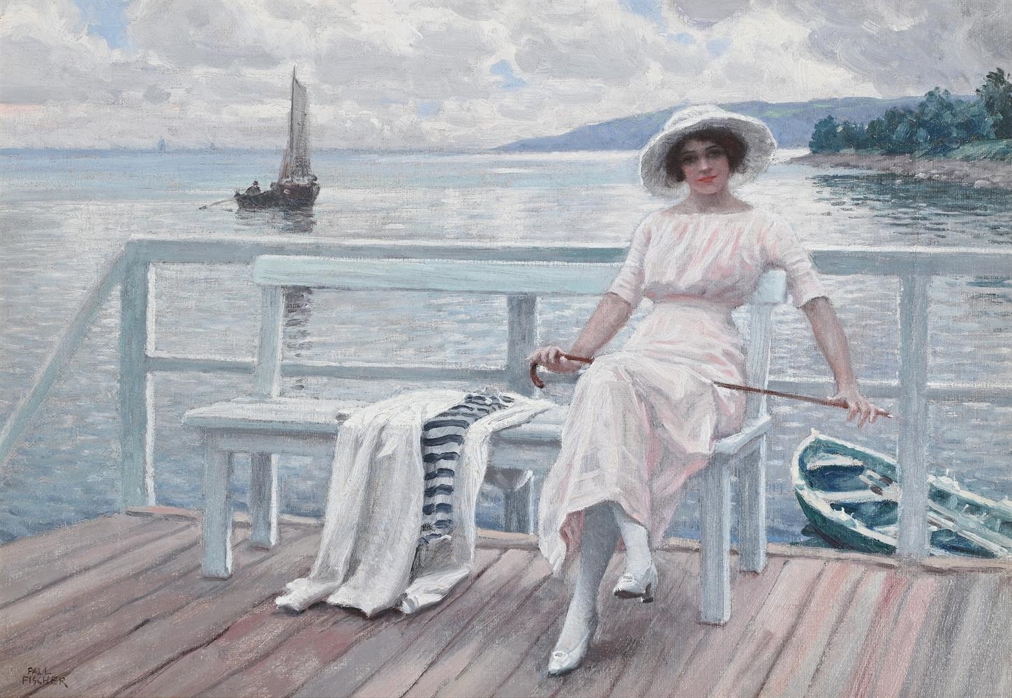 Paul Fischer | ON THE JETTY | MutualArt