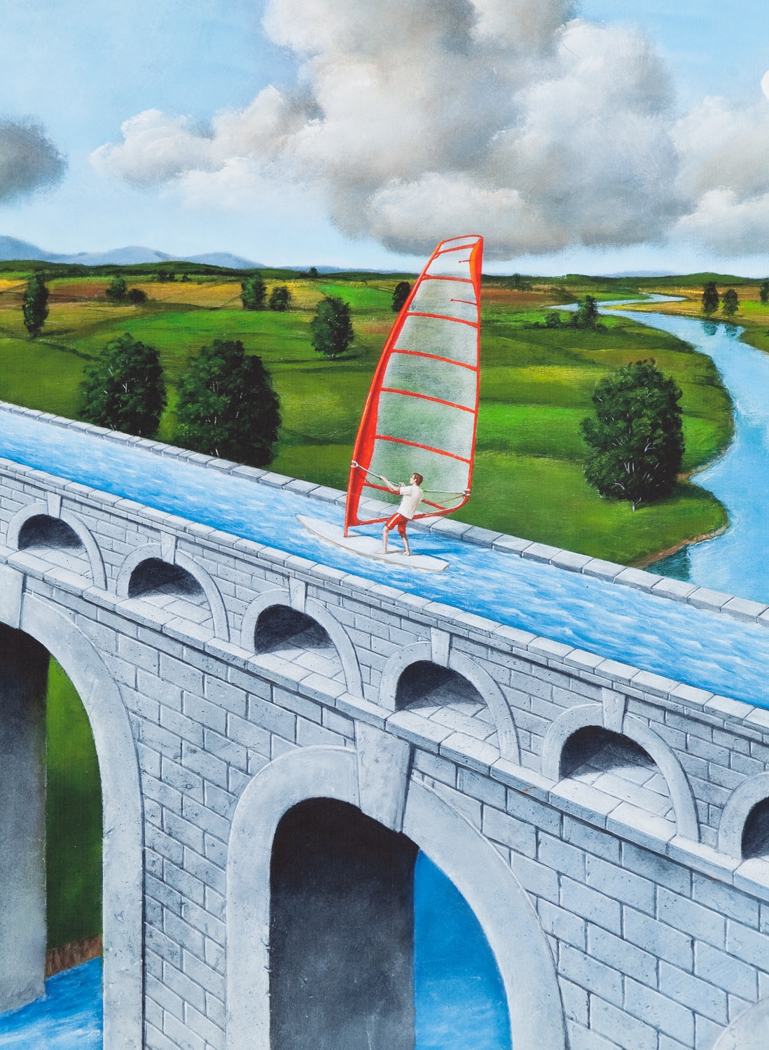 Rafal Olbinski | Rational desire for fame | MutualArt
