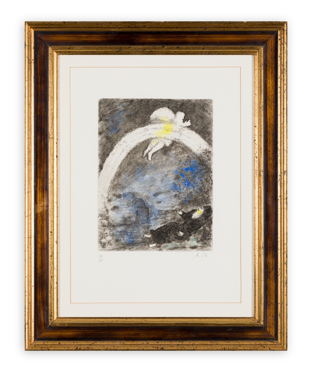 Marc Chagall | L'arc en ciel (Rainbow, from the Bible) (1969) | MutualArt