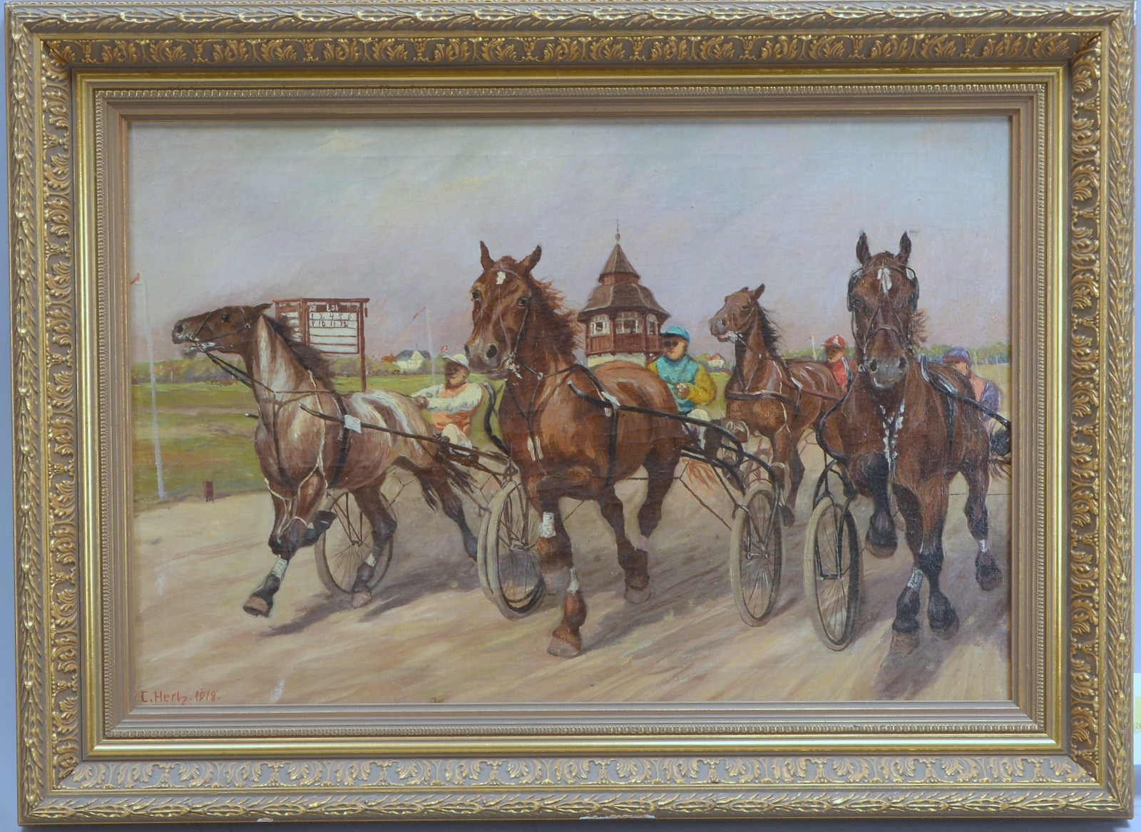 Carl Hertz | 'Trabrennen' (1918) | MutualArt