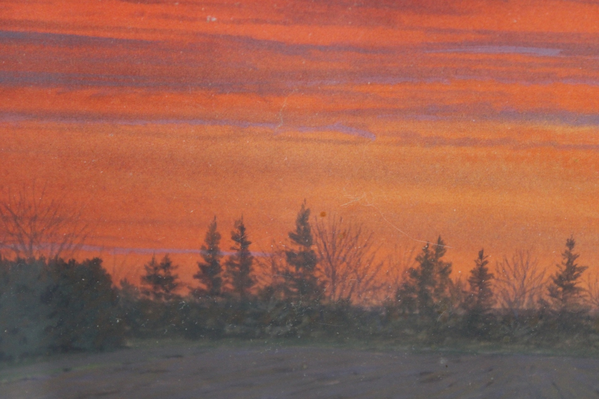 James Winn | Sunset Landscape (1985) | MutualArt