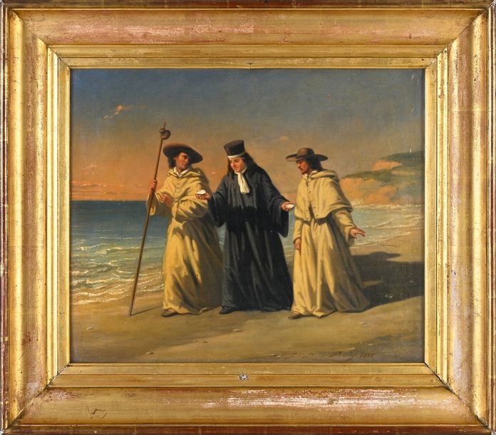 Louis François Picard | The Oyster and the Litigants (1855) | MutualArt