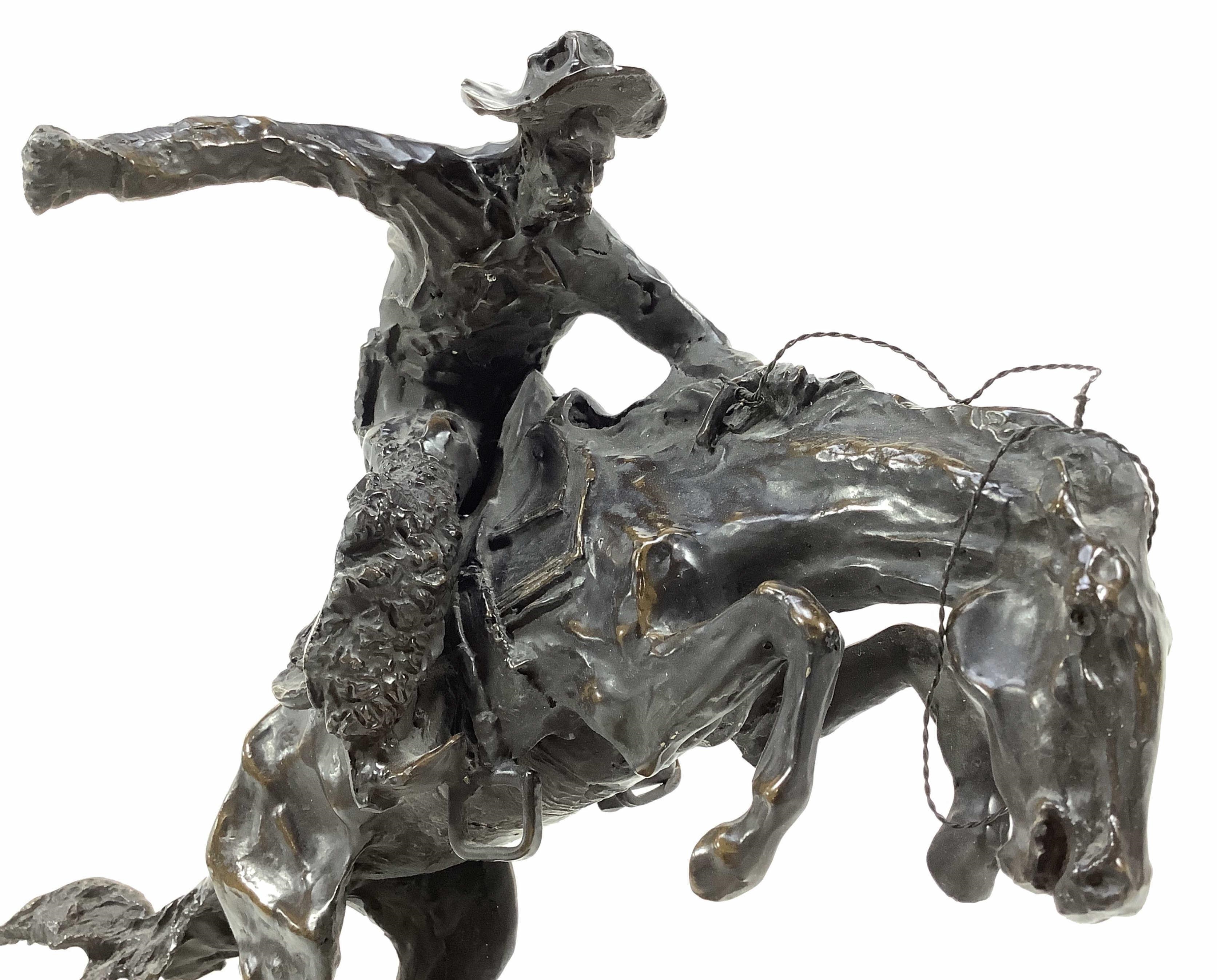 Frederic Remington | Bronco Buster Bronze Sculpture | MutualArt