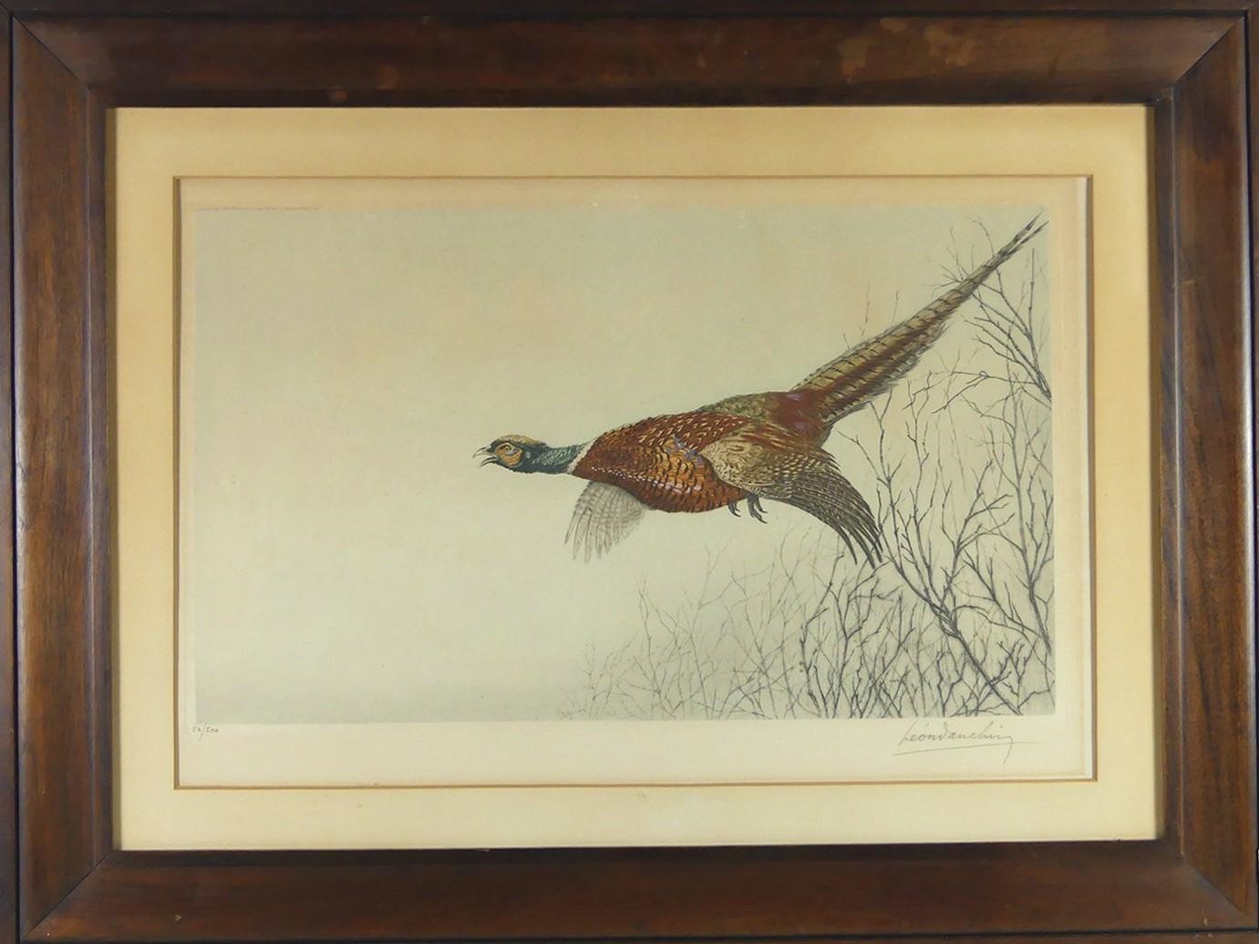 Leon Danchin | Pheasant in Flight | MutualArt