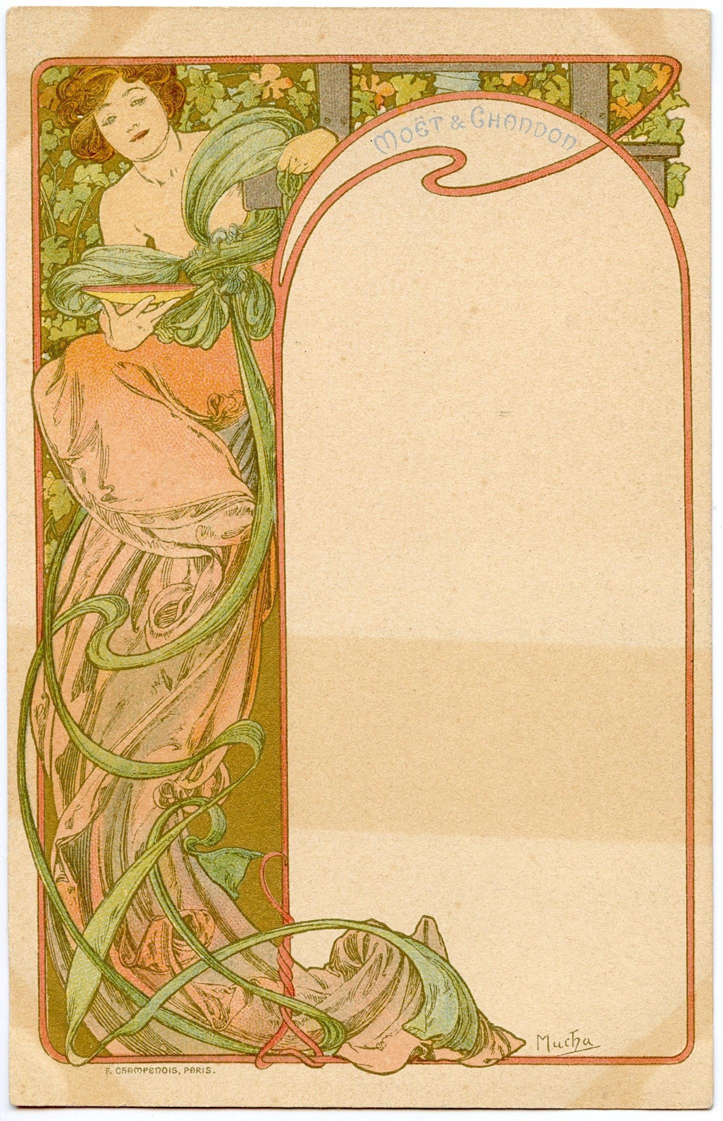 Alphonse Mucha | Antique Vintage Rare Postcard | MutualArt
