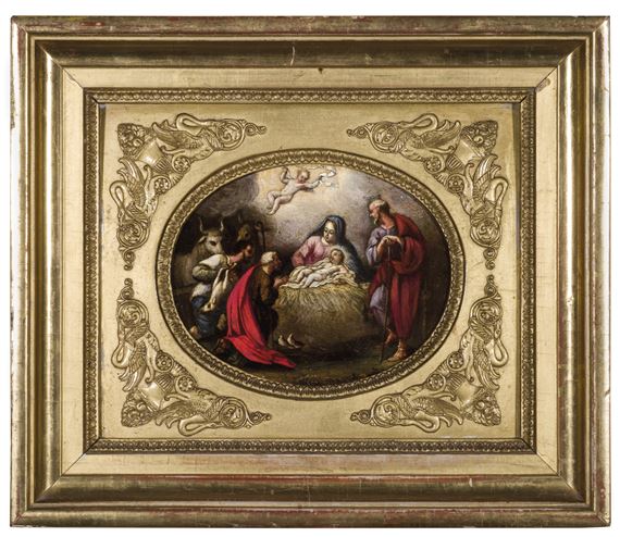 Spanish School, 17th Century | Anunciación y Adoración de los Pastores | MutualArt