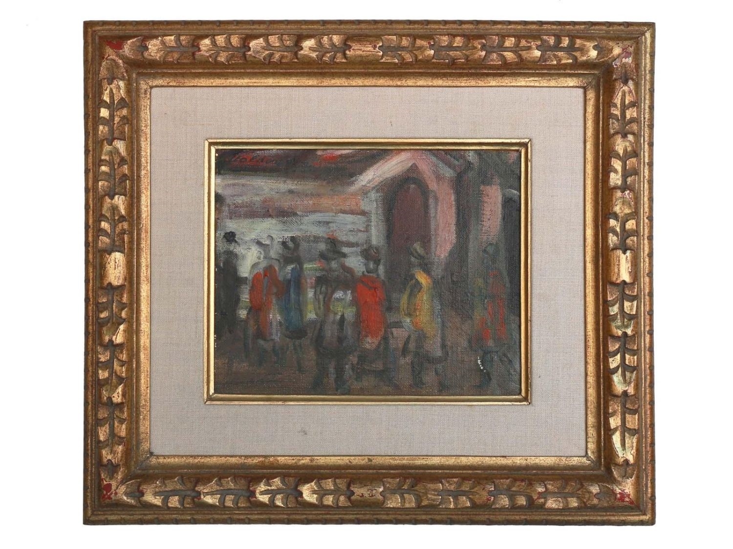 Sacha Moldovan | A SASHA MOLDOVAN OIL ON CANVAS PAINTING | MutualArt