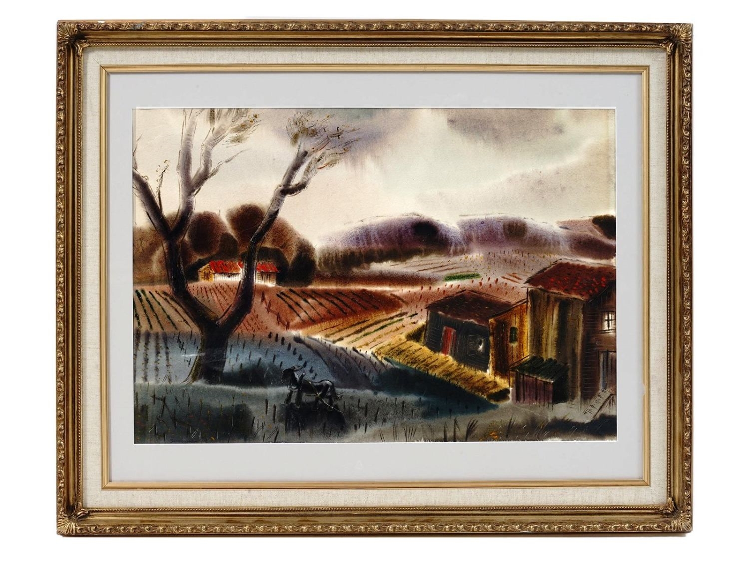 Richard N. Sussman | AN AMERICAN WPA-STYLE LANDSCAPE (1946) | MutualArt