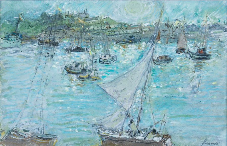 Jean Fusaro | Bateaux dans le port | MutualArt