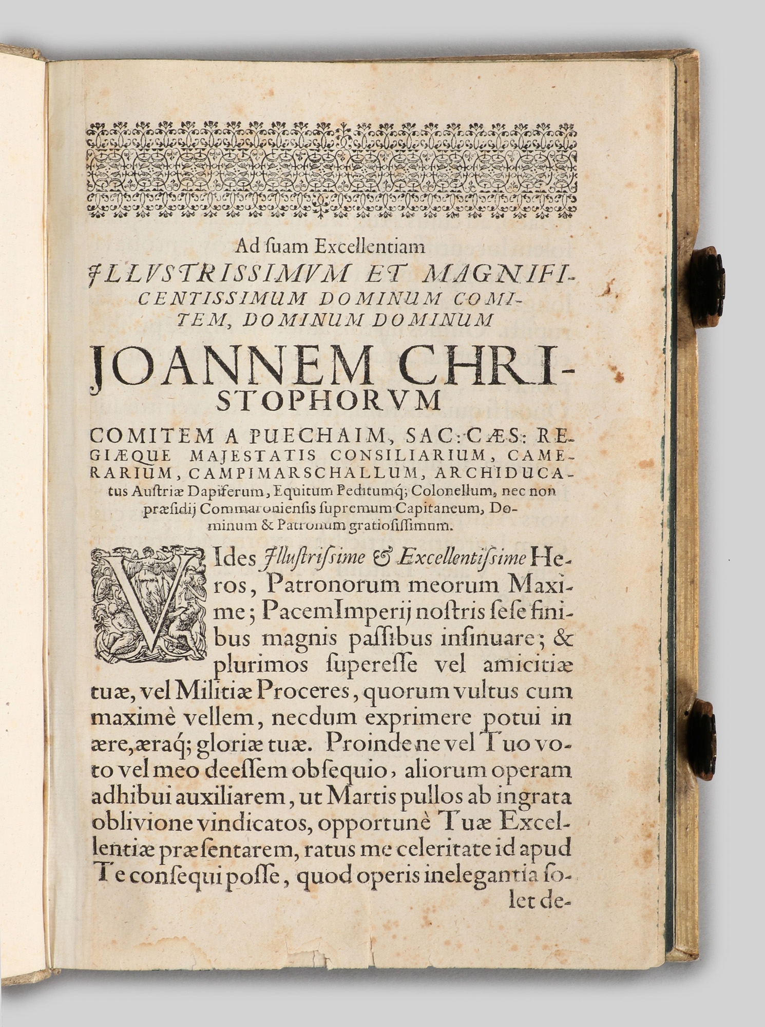 Elias Widemann | Ad suam Excellentiam illustrissimum et ...