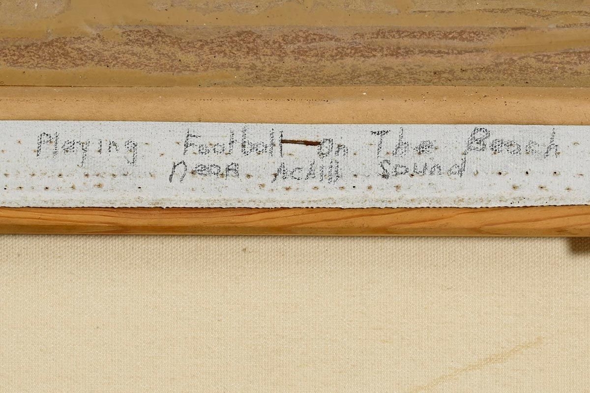 Mary Breach | Playing Football on the Beach near Achill Sound | MutualArt