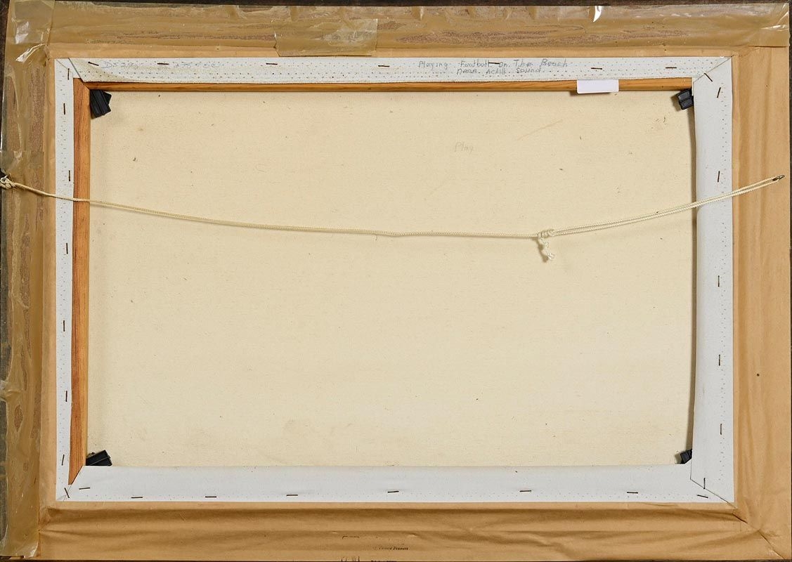 Mary Breach | Playing Football on the Beach near Achill Sound | MutualArt