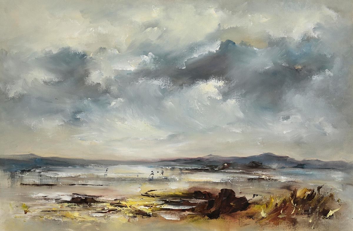 Mary Breach | Playing Football on the Beach near Achill Sound | MutualArt