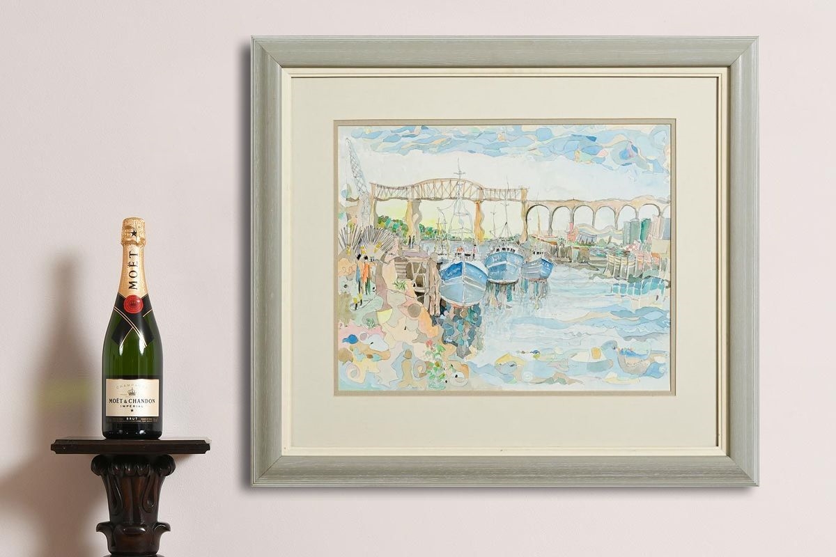 Ross Eccles | The Boyne Viaduct at Drogheda | MutualArt