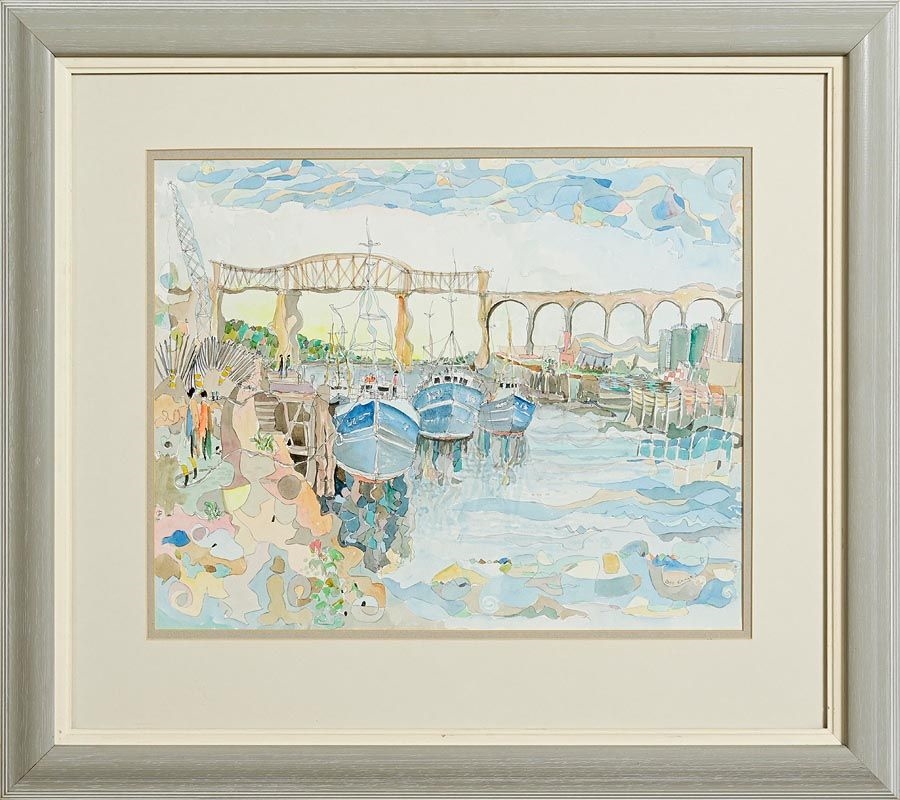 Ross Eccles | The Boyne Viaduct at Drogheda | MutualArt