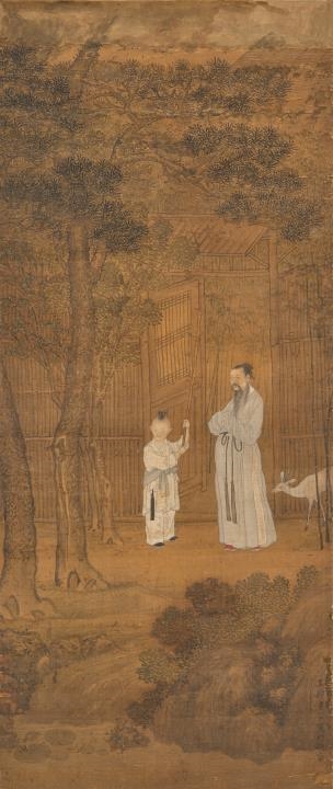 Tang Yin | At the garden gate | MutualArt