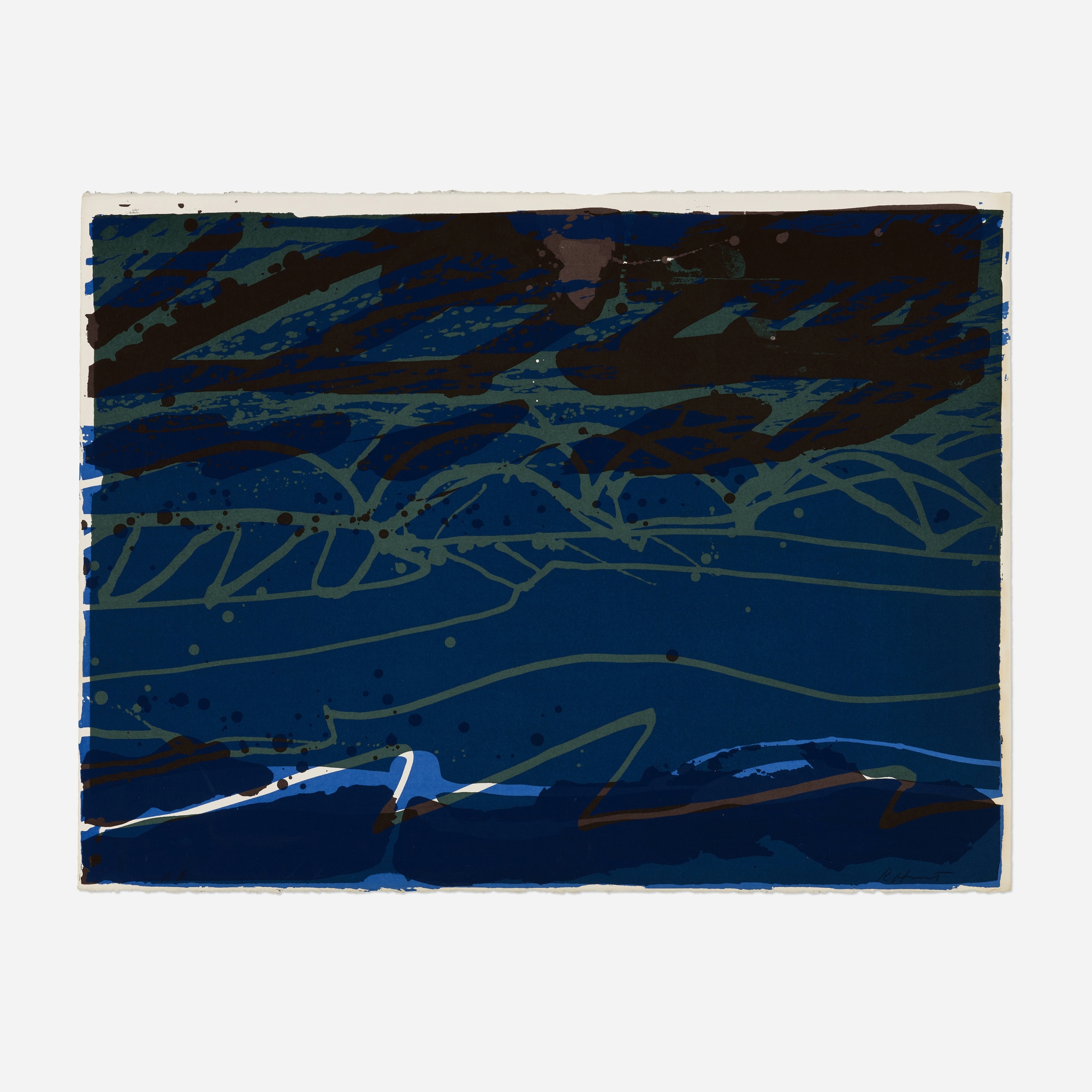 Richard Howard Hunt | Blue Green Scene (1974) | MutualArt